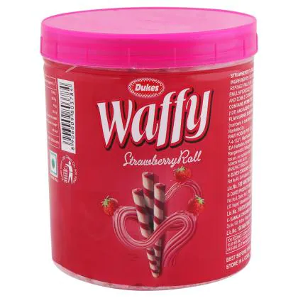 Dukes Waffy Strawberry Wafer Rolls 250 g - JioMart