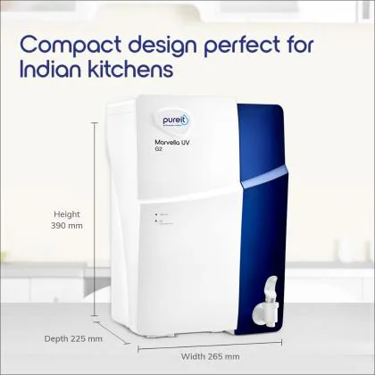 Pureit 4 Litres UV Water Purifier, Marvella UV with Advance Alert ...