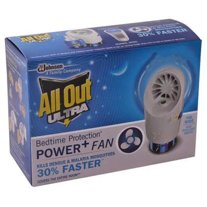 All Out Ultra Power+ Fan Mosquito Repellent Machine + Refill 45 ml ...