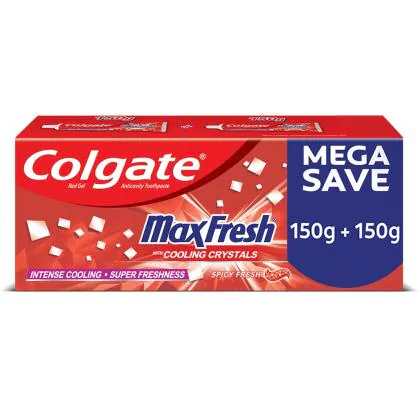 Colgate Max Fresh Spicy Fresh Red Gel Toothpaste 150 g (Pack of 2 ...