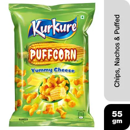 Kurkure Yummy Cheese Puffcorn 55 g - JioMart