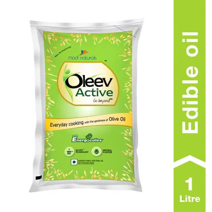 Oleev Active Blended Edible Vegetable Oil 1 L - JioMart