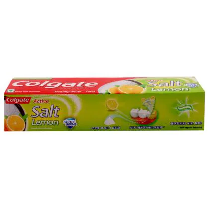 Colgate Active Salt Healthy White Lemon Toothpaste 200 g - JioMart