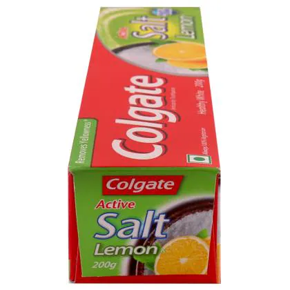 Colgate Active Salt Healthy White Lemon Toothpaste 200 g - JioMart