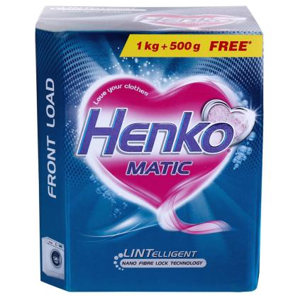 Henko Matic Front Load Detergent Powder 1 kg (Get Extra 500 g Free ...