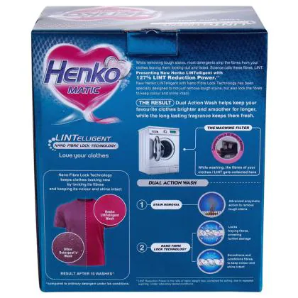 Henko Matic Front Load Detergent Powder 1 kg (Get Extra 500 g Free ...