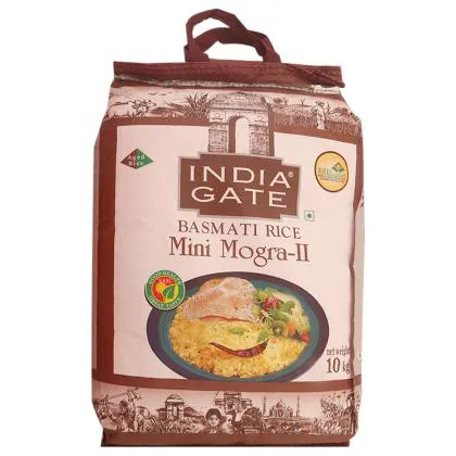 India Gate Mini Mogra-II Basmati Rice 10 kg - JioMart