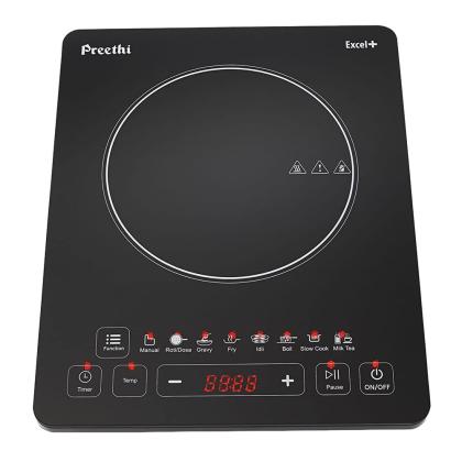 Preethi Excel Plus 117 Induction Cooktop with One Touch Menu & 7 Preset ...