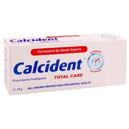 Calcident Total Care Fluoridated Toothpaste 75 g - JioMart