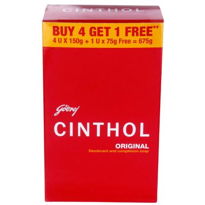 Cinthol Original Deo & Complexion Soap 150 g (Buy 4 X 150 g + Get 75 g ...