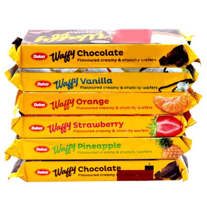 Dukes Waffy Wafers Assorted Pack 75 g (Pack of 6) - JioMart