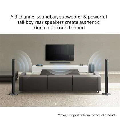 Sony HT-RT40 600 watts Real 5.1 Channel Dolby Digital Tall boy Soundbar ...