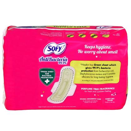 Sofy Anti Bacteria Sanitary Napkin with Wings (XL) 54 pads - JioMart