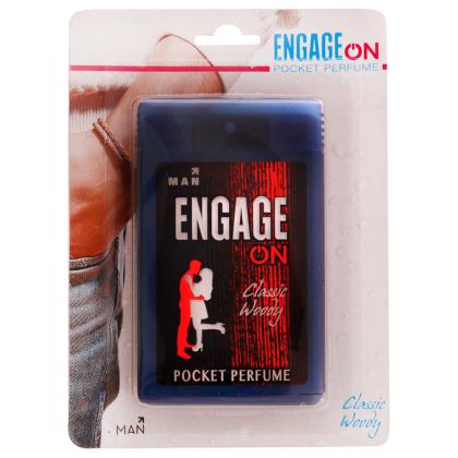 Engage On Classic Woody Pocket Perfume for Men 18.4 ml - JioMart