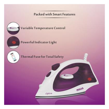 Inalsa Optra Steam Iron 1400W - JioMart