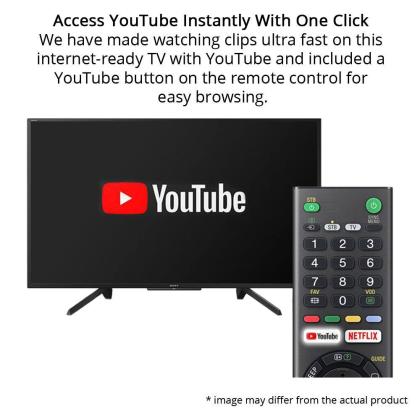 Sony Bravia 108 cm (43 inch) Full HD LED Smart TV KLV-43W672G (Black ...