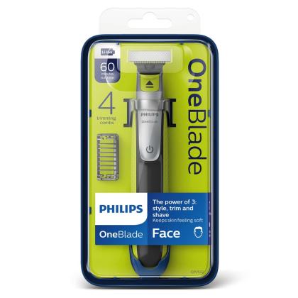 Philips QP2532/20 OneBlade Hybrid Trimmer and Shaver with 4 Trimming ...