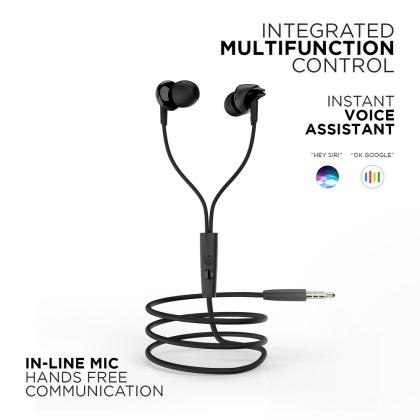boAt Bassheads 110 Wired Earphone with Super Extra Bass, In-line Mic ...