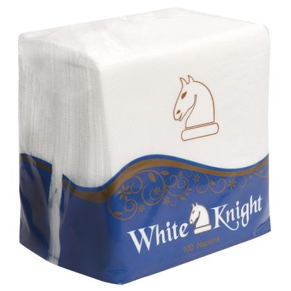 White Knight Mini Paper Napkins (23x21.5 cm) 100 pcs - JioMart