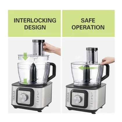 Inalsa Inox 1000 Food Processor with 1000 Watts Copper Motor - JioMart