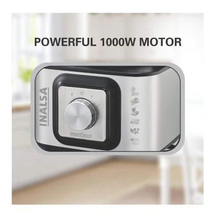 Inalsa Inox 1000 Food Processor with 1000 Watts Copper Motor - JioMart