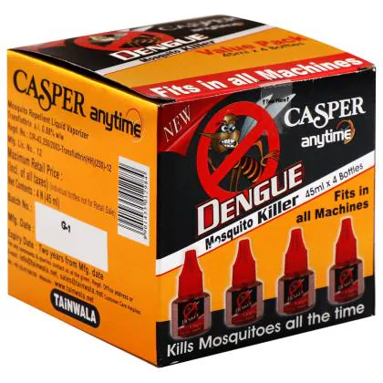 Casper Dengue Mosquito Killer Liquid 45 ml (Pack of 4) - JioMart