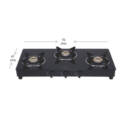 Elica 703 CT Vetro BK SS Cooktop Hob - JioMart