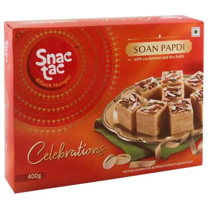 Snac Tac Celebrations Soan Papdi 400 g - JioMart