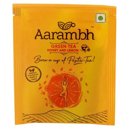 Aarambh Green Tea Honey & Lemon 25 pcs (Carton) - JioMart