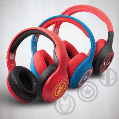Reconnect Marvel Dead pool Over the ear Wireless Headphone, built in ...
