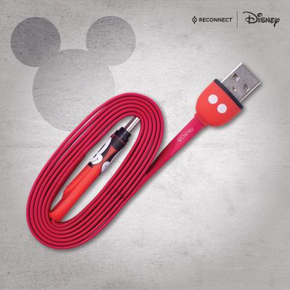 Reconnect Disney Mickey Mouse Dual Cable, Micro USB & Type C, Charge ...