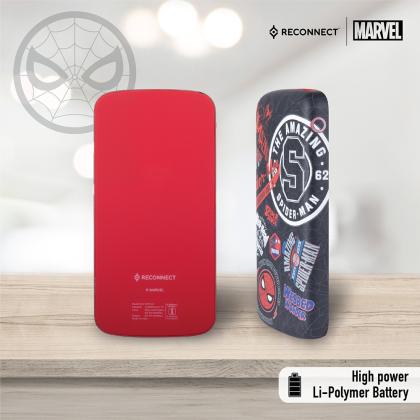 Reconnect Marvel Spiderman 10000mAh PowerBank, Li-Po battery, 1 USBB ...