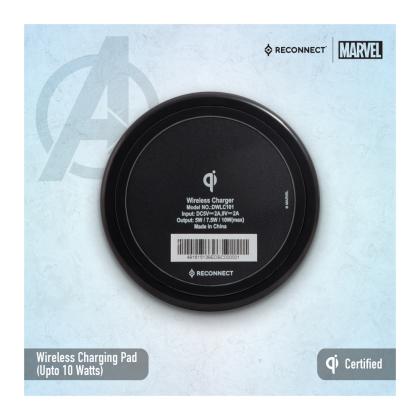 Reconnect Marvel Avengers 10 Watts Wireless charger with charging ...