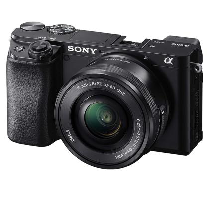 Sony Alpha ILCE 6100Y 24.2 MP Mirrorless Digital SLR Camera with 16-50 ...