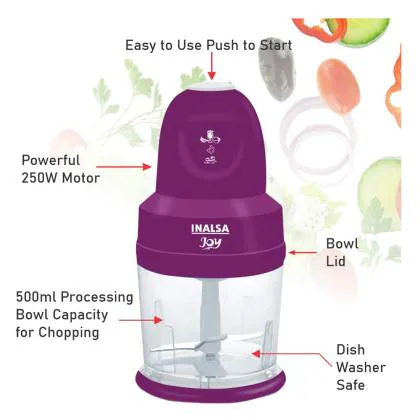 Inalsa Joy 4-in-1 Mini Chopper with High Quality Stainless Steel ...