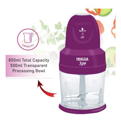 Inalsa Joy 4-in-1 Mini Chopper with High Quality Stainless Steel ...