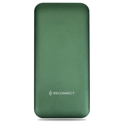 Reconnect 10000 mAh Power Bank with 18 Watts Fast Charging, Green - JioMart