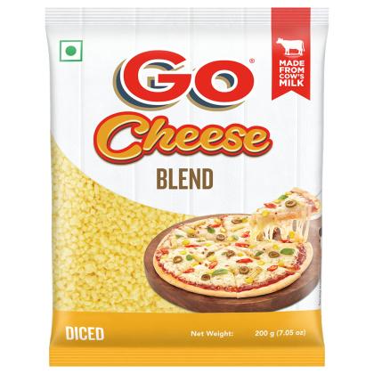 Go Mozzarella Diced Blend Cheese 200 g (Pouch) - JioMart