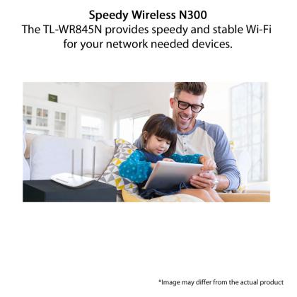 TP-link N300 WiFi Wireless Router TL-WR845N 300Mbps Wi-Fi Speed Three ...