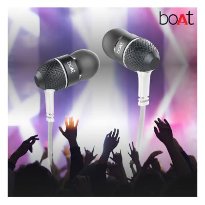 boAt BassHeads 220 In-Ear Wired Earphones With Super Extra Bass ...