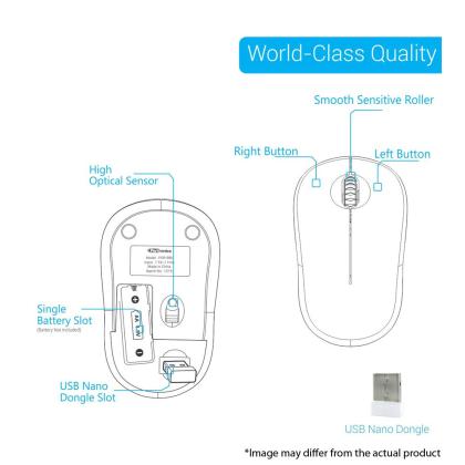 Portronics Toad 12 Optical Wireless Mouse - JioMart