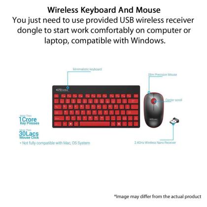 Portronics Key2 Combo Wireless Keyboard and Mouse - JioMart