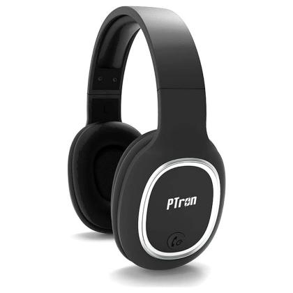 pTron Studio Over the Ear Wireless Headphone with Deep Bass, 12 Hours Playback,Multi-function ...