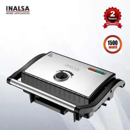 Inalsa Treat 1500 Watts Panini Grill Sandwich Maker With Built-In Oil ...