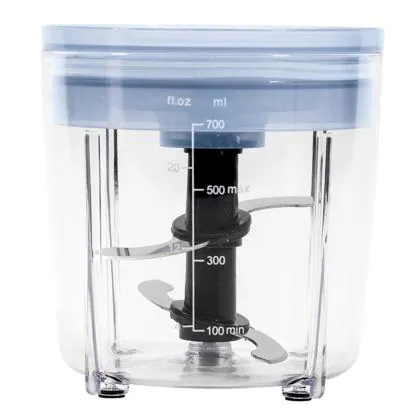 BPL 300W Hand Chopper with Dual Stainless Steel Blades, 700ml Chopper ...
