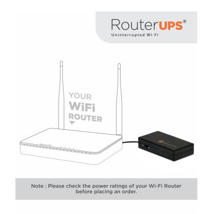 Resonate Router UPS CRU12V2A Power Backup for WiFi Router with ...
