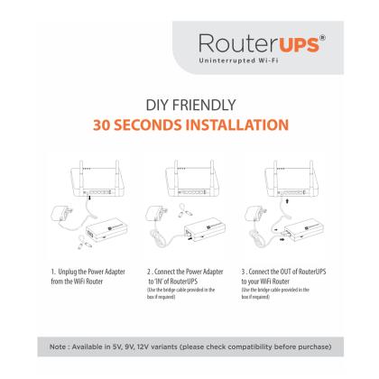 Resonate UPS CRU5V2A Power Backup for Wi-Fi Router - JioMart