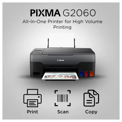 Canon Pixma G2060 Ink Tank Multi-Function Colour USB Printer with Easy ...