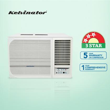 Kelvinator 1.5 Ton 3 Star W200+ Series KAW-Y18310B Window AC with Blue ...