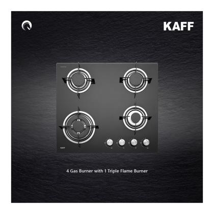 Kaff NE 4B GF 60 4 Burner Built-in Hob with Auto Electric Ignition ...